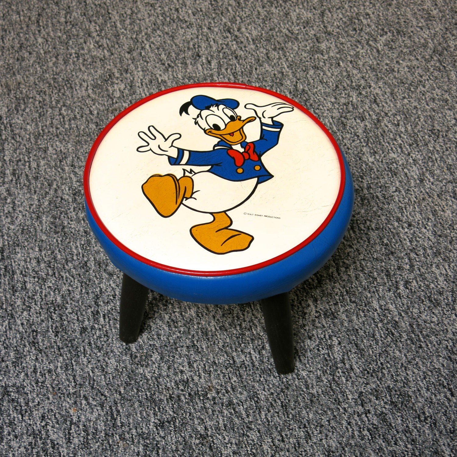 Donald Duck Vinyl Cushioned Foot Stool 1960s – Haute Juice
