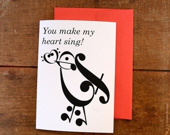 Popular items for music valentine on Etsy