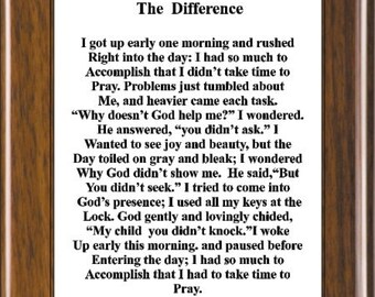 Difference prayer | Etsy