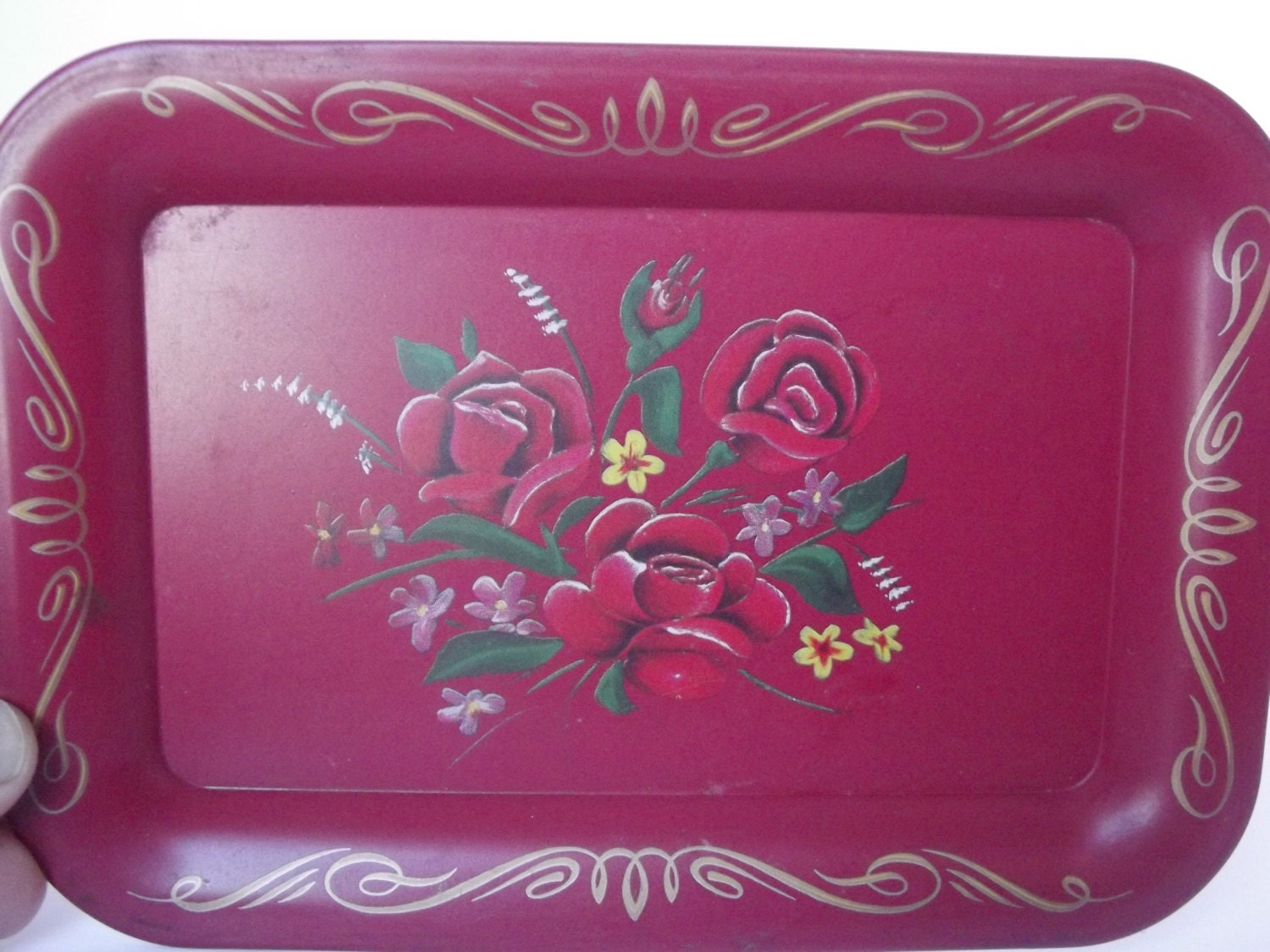 Small Red Rose Tray – Haute Juice