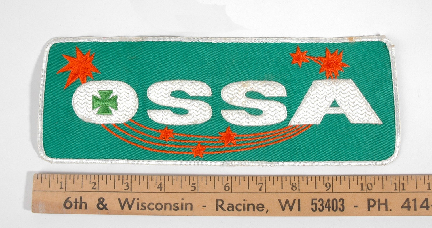 Vintage Motorcycle Jacket Patch – OSSA 11″ – Haute Juice