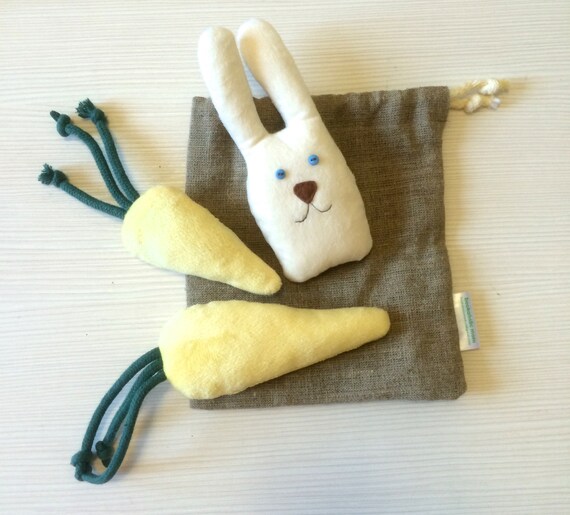 Items similar to Baby teething toys SET, travel toys, noisy toys - Bag ...