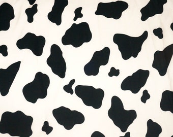 Cow print fabric | Etsy