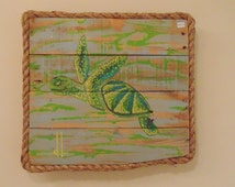 Popular items for beach pallet art on Etsy