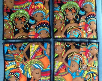 African coasters | Etsy