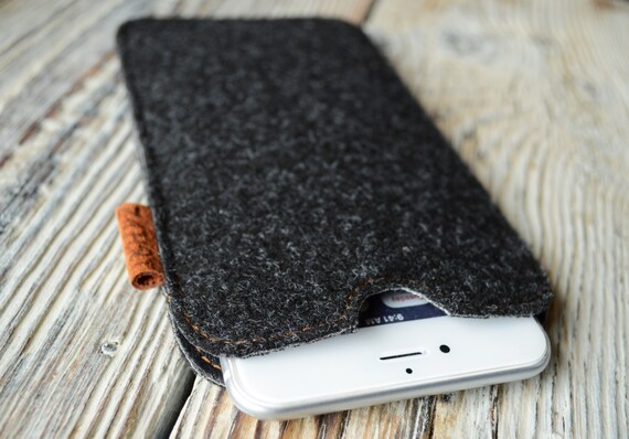 iPhone 6 plus cover Felt case Handmade gift iPhone 6 plus felt case