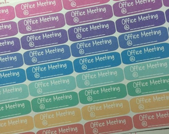 Popular items for meeting sticker on Etsy