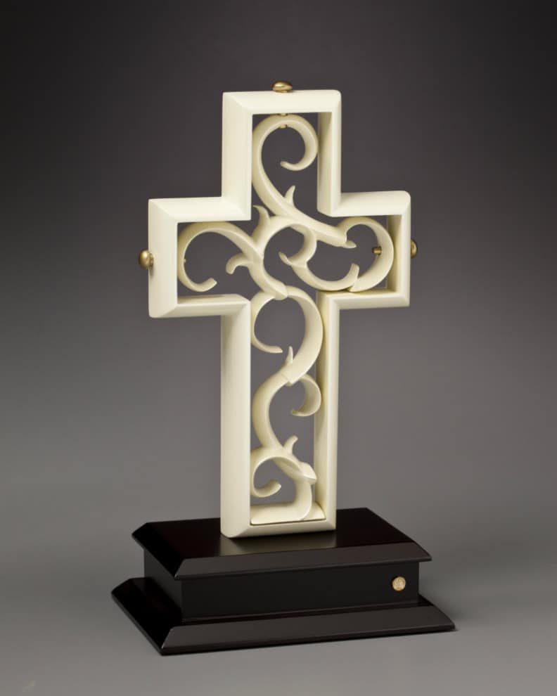 Unity Cross ® Ivory color wood and resin