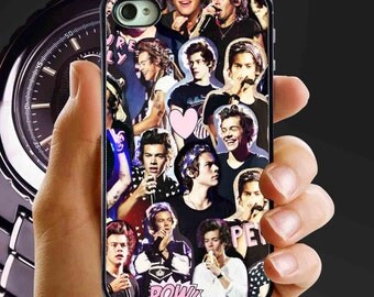 harry styles collage one direction Phone case for iPhone 4/5/5s/5c/6 ...