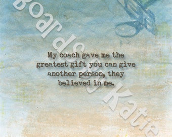 Coach thank you | Etsy