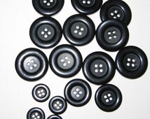 Popular items for black coat buttons on Etsy