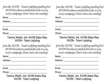 Unique printable avon flyer related items | Etsy