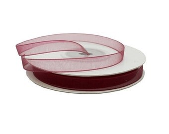 Sheer Organza Ribbon 5/8 25 yards 75 feet 24 Assorted Colors