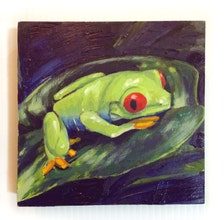 Popular items for frog painting on Etsy
