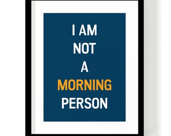 Popular items for not morning person on Etsy