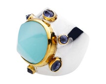 Popular items for iolite ring on Etsy