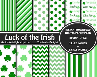 Irish digital paper | Etsy