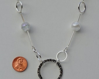 Silver lanyard | Etsy