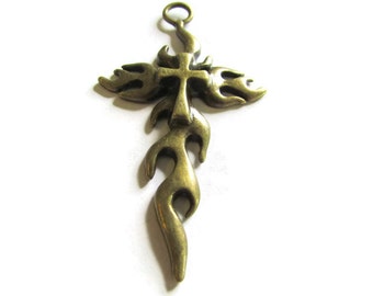 Flaming cross | Etsy