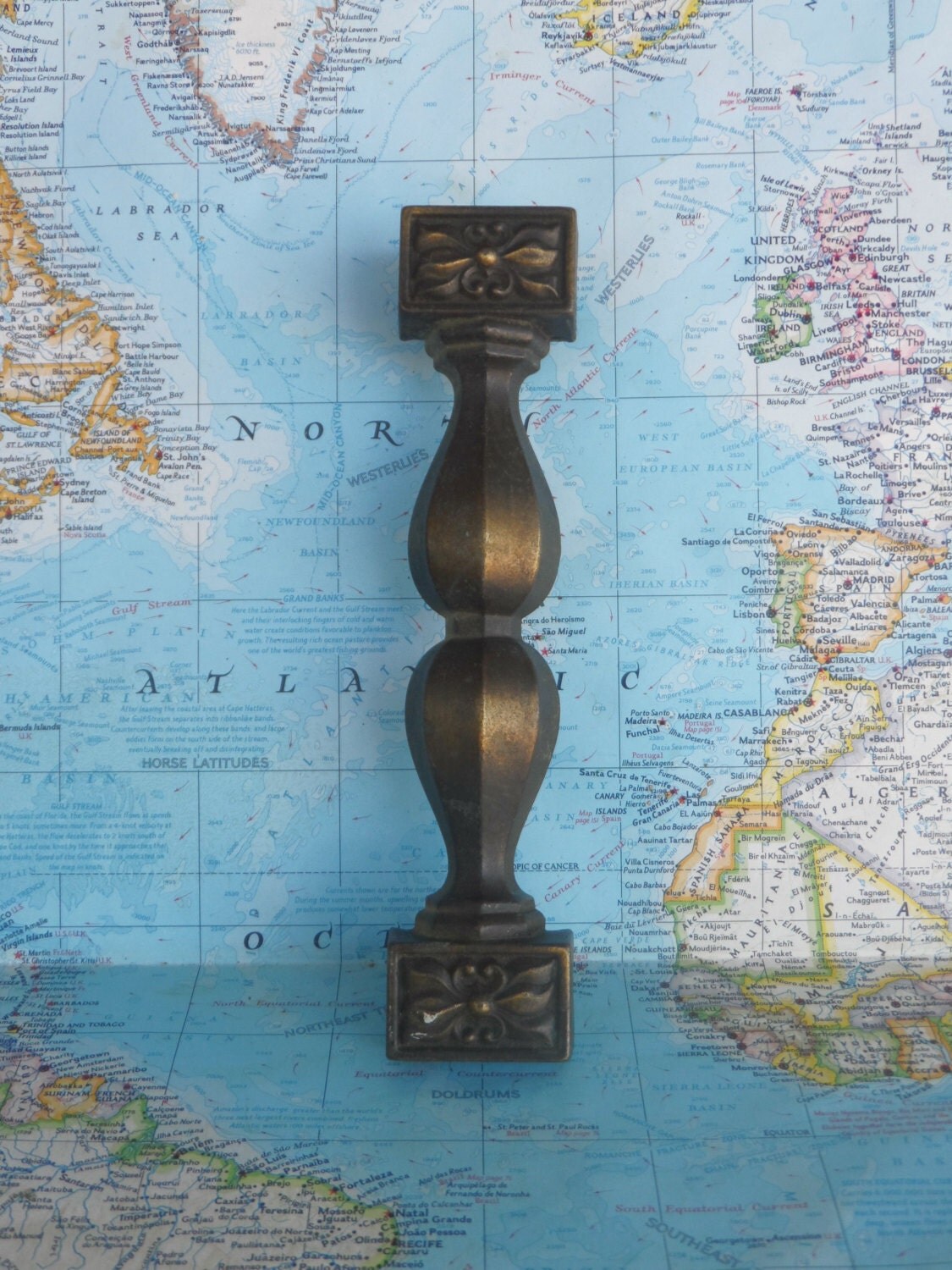 SALE! Large vintage distressed brass metal handle – Haute Juice