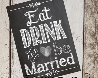 Eat drink love art | Etsy