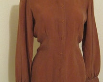 Popular items for rust blouse on Etsy