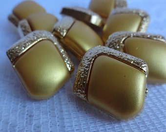 Gold shank buttons | Etsy