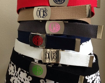 Monogram belts | Etsy
