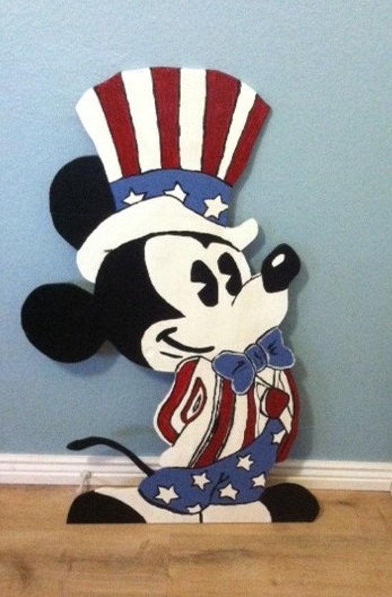 Disneys USA Uncle Sam Mickey Mouse Yard by AmericanGreenCrafts