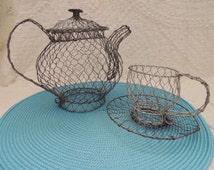Popular items for wire teapot on Etsy