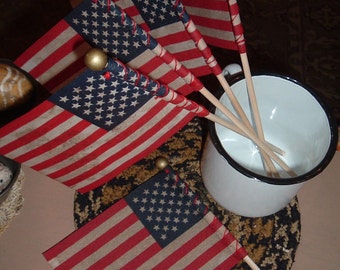 Primitive flag | Etsy