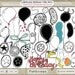 Birthday Balloons ClipArt Birthday Party Line Art