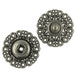 Motif Metal Snap Buttons Gunmetal Color Openwork 0.79
