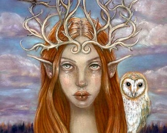 Leanan Sidhe fairy Celtic mythological goddess by MoonSpiralart