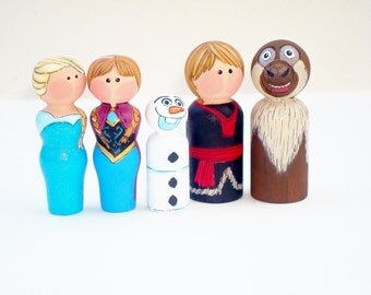 Olaf peg doll | Etsy