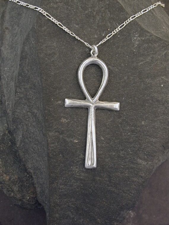 Sterling Silver Ankh Pendant on a Sterling Silver Chain