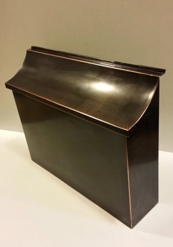 Flush Mount Patina Copper Mailbox