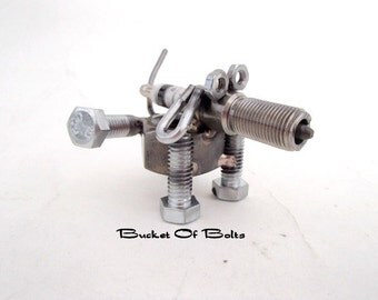 Items similar to SALE Motorcycle Metal Sculpture Chopper Spark Plug V ...