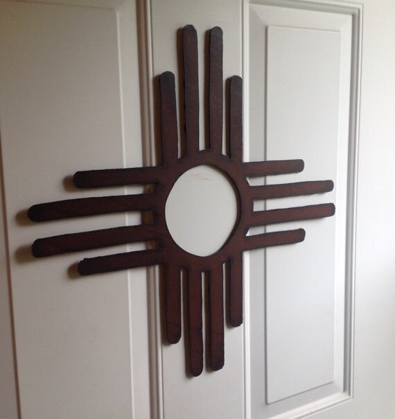 Zia Sun Sign 30 Inch Zia Sun Symbol Metal Zia By