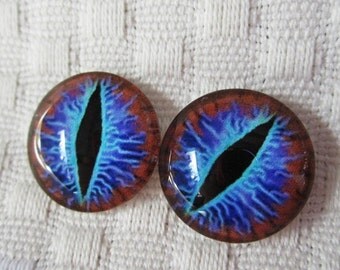 16mm glass eye cabochons for jewelry making craft by artistJP