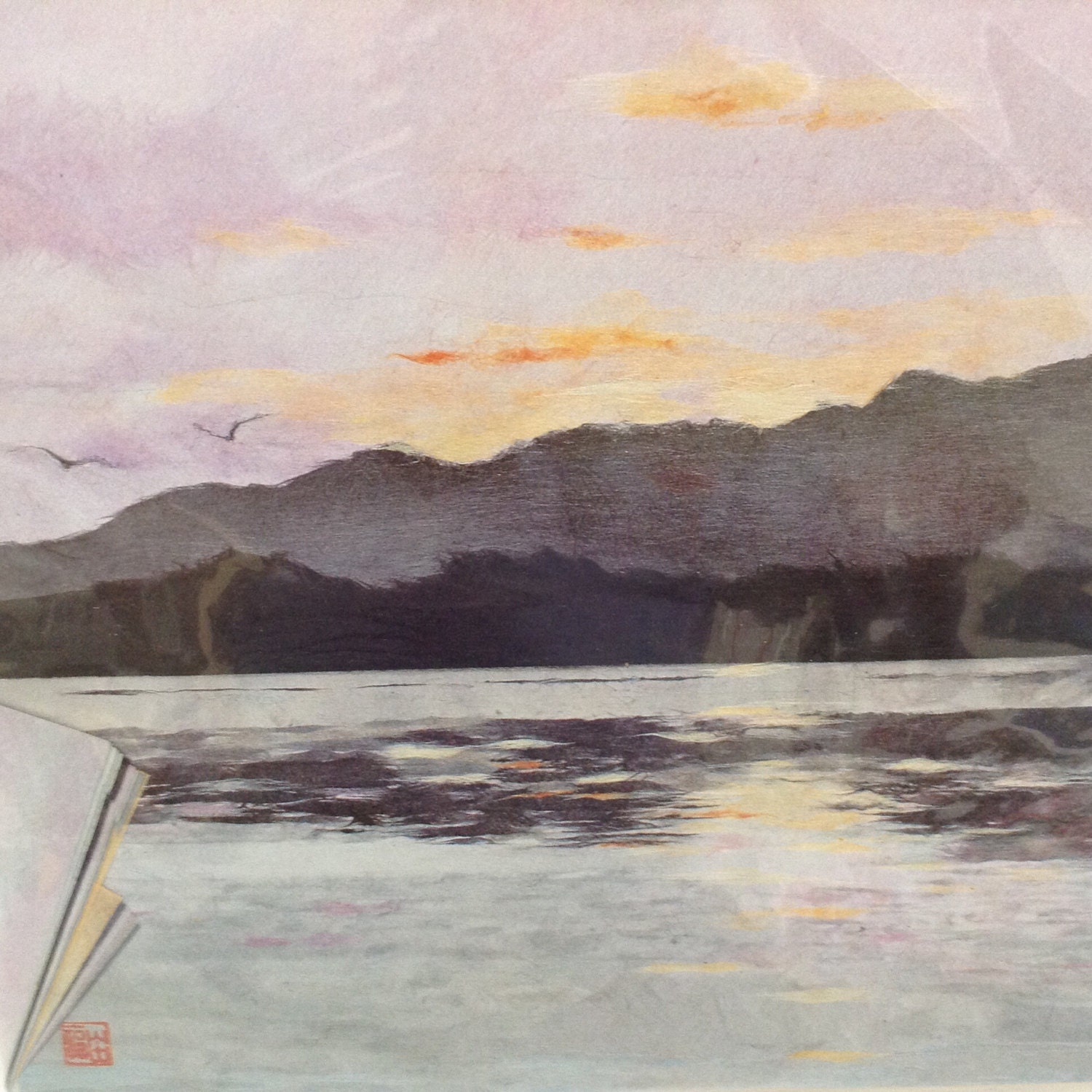 Collage kit Japanese landscape DIY home decor by TheWhatNaught