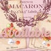 Editable Labels French MACARON Printable Gift Tag Autofill