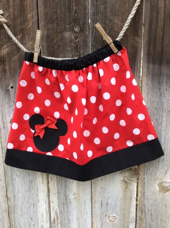 Minnie Mouse Skirt Red Minnie Mouse Skirt
