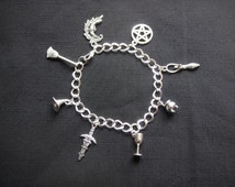 Popular items for witch charm bracelet on Etsy