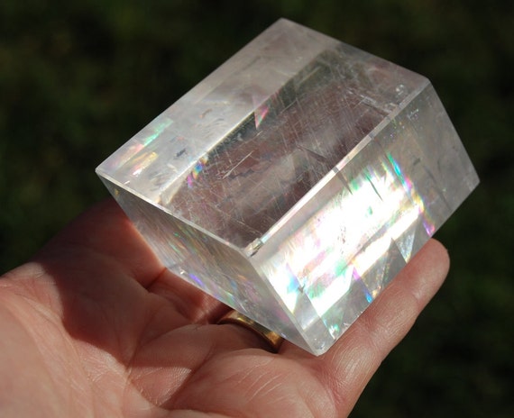 Large Optical Calcite Icelandic Spar Crystal Viking Sunstone
