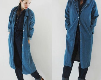 Popular items for denim duster on Etsy