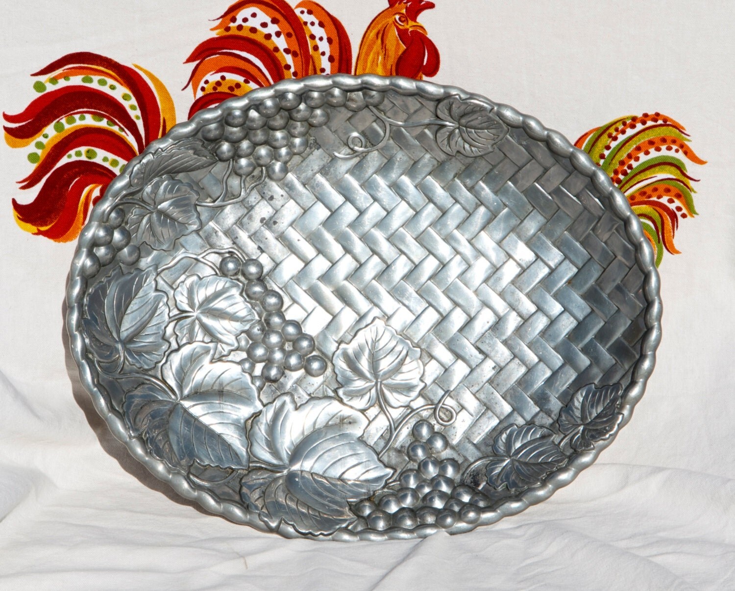 Large Lenox platter or shallow bowl…15 and 1/2 inch Grape Weave platter ...