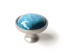 Unique blue stone knobs related items | Etsy