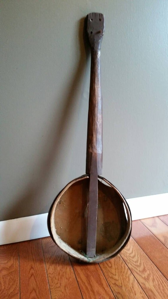 Primitive BANJO antique country Tennessee barn find homemade