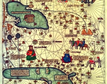 Antique maps Old world The world map 165 by mapsandposters on Etsy